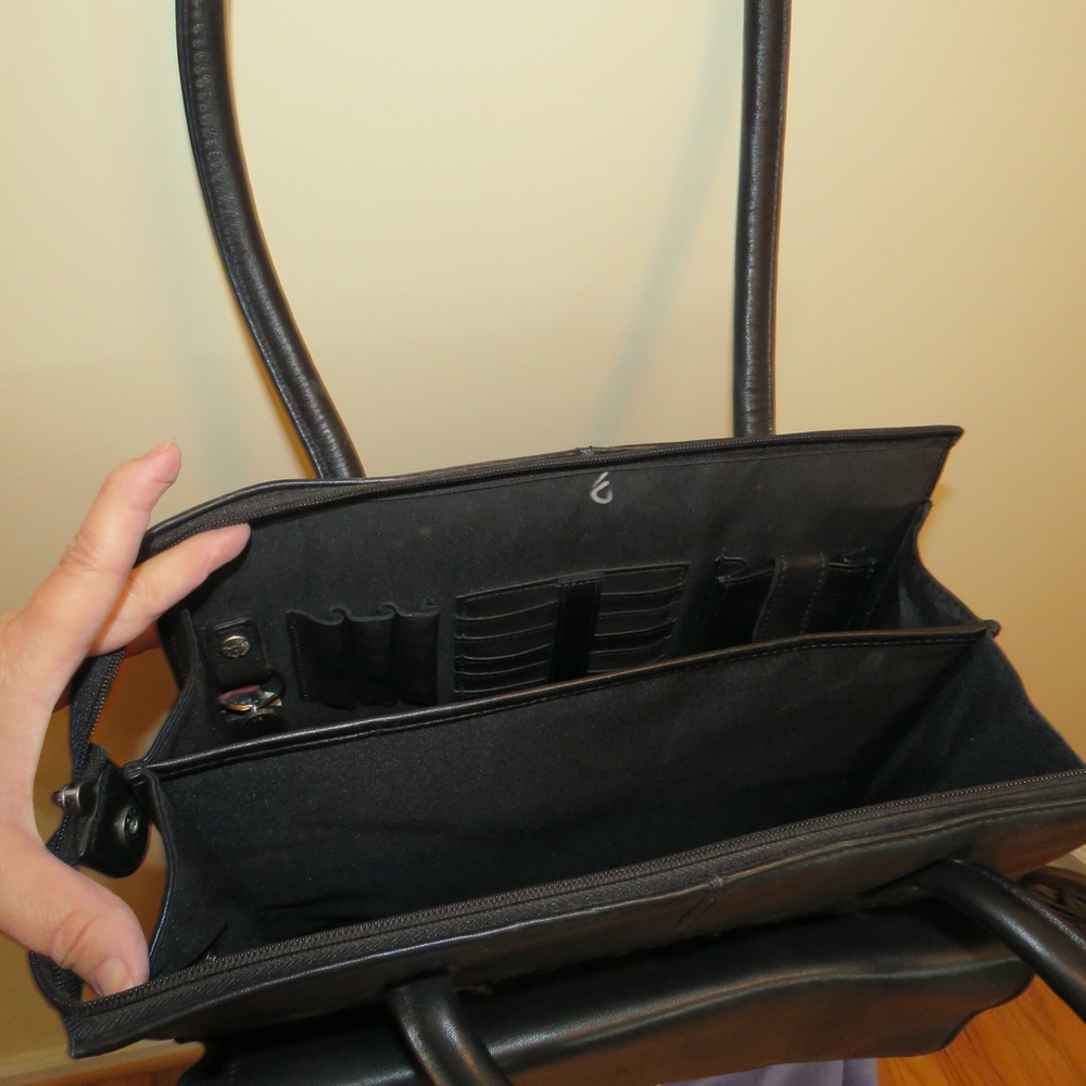 Wilson Leather Pelle Studio Large Briefcase Purse - Gem